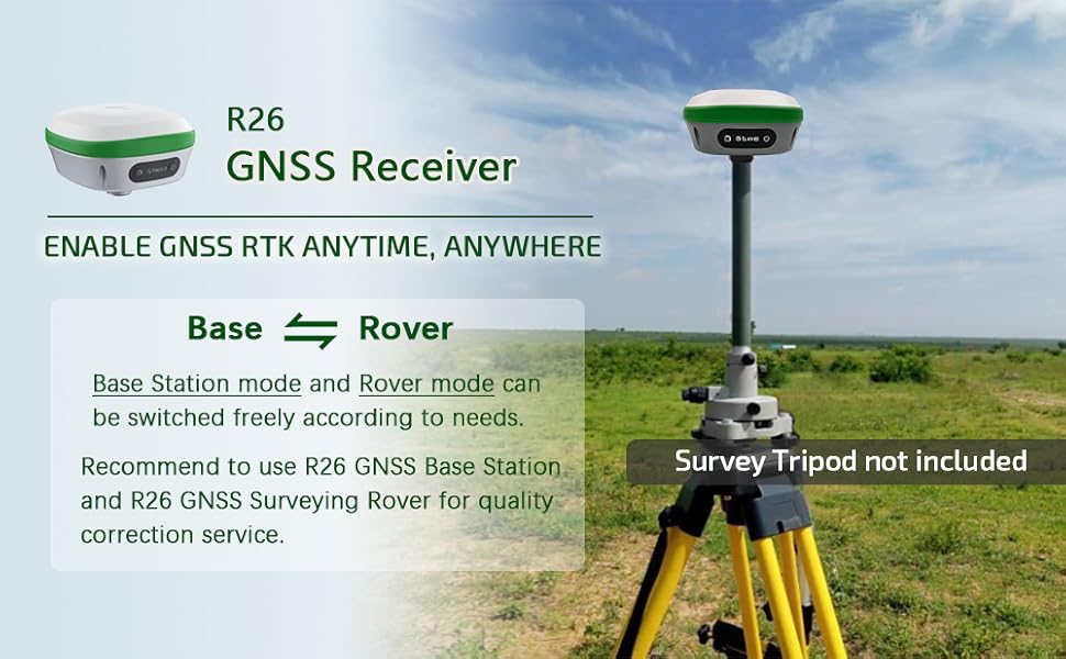 SMAJAYU GNSS Surveying Rover System LP80 de mano con receptor R26 RTK : Amazon.com.mx: Electrónicos