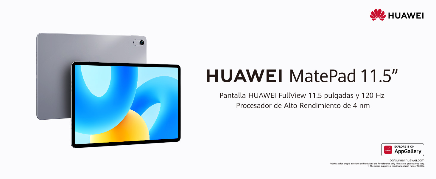 HUAWEI MatePad 11.5", WiFi, Tablet 8+128 GB, 120 Hz 2.2K Pantalla FullView, 4nm CPU, Tablet Gris ...