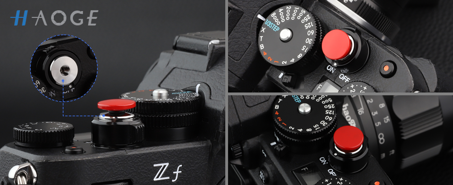 Amazon.com : Haoge Metal Shutter Release Button for Fujifilm XM5 XT50 XT4 X-E5 Xhard X-E2S X-E3 ...