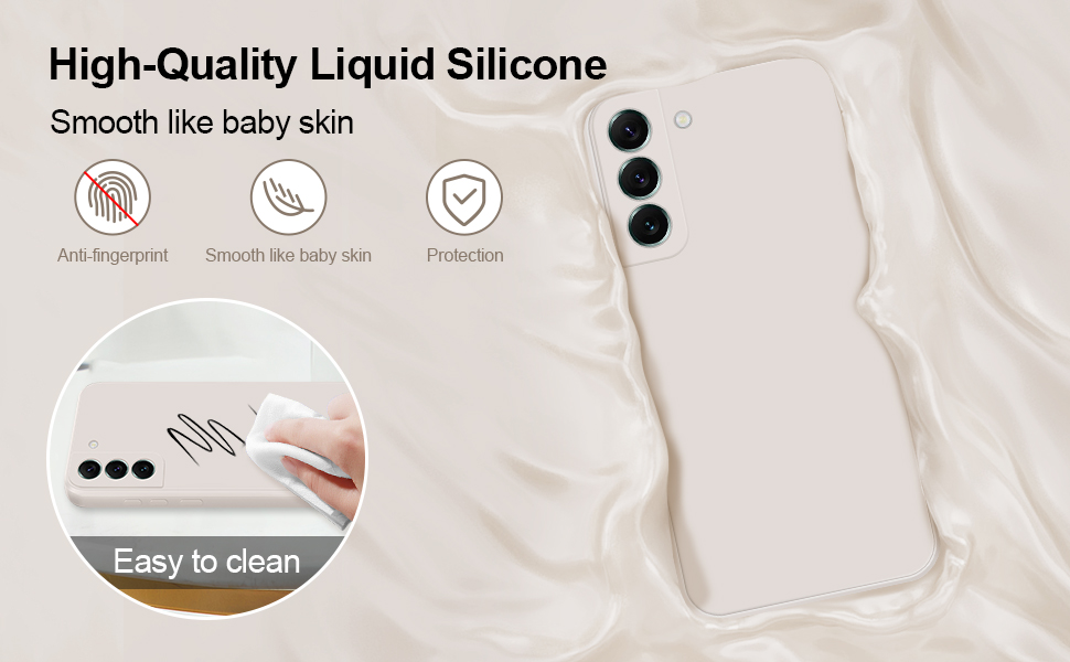 Amazon.com: GiiYoon Silicone Case Compatible with Samsung Galaxy S22 5G, Full Body Silky Soft ...