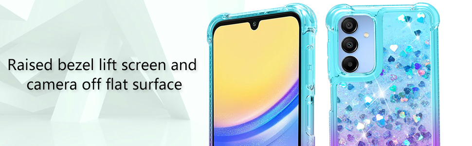 Amazon.com: Guzhthi for Samsung A15 5G Case: Clear Glitter Flowing Liquid Quicksand Cover ...