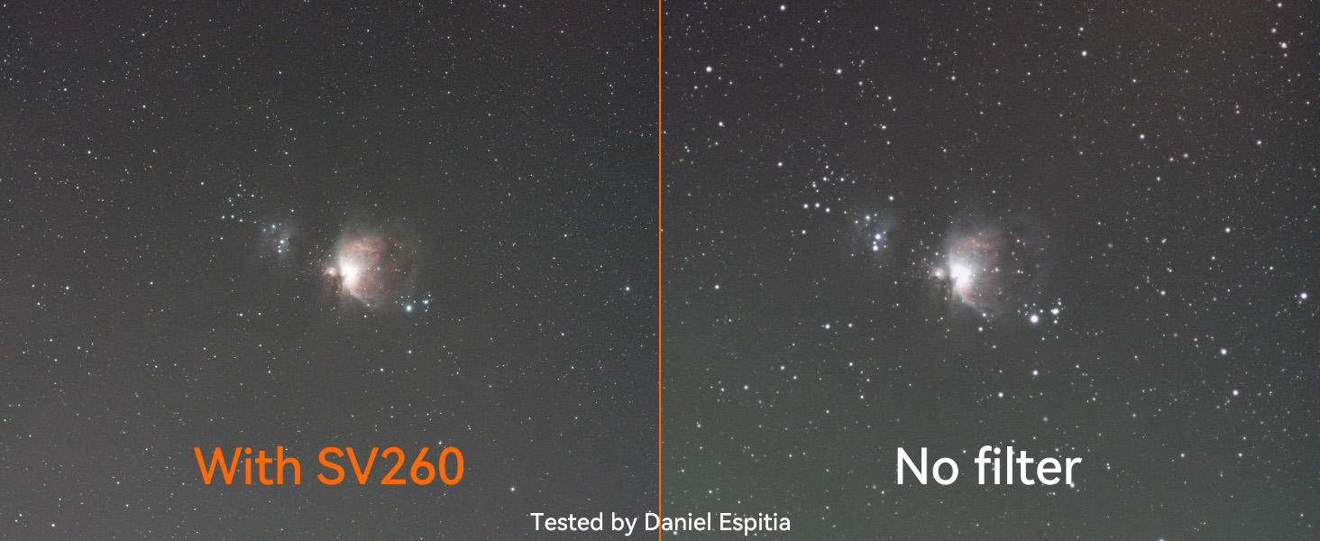 Amazon.com : SVBONY SV260 Telescope Filter, 2'' Multi-bandpass Star Field Filter, 90% Light ...