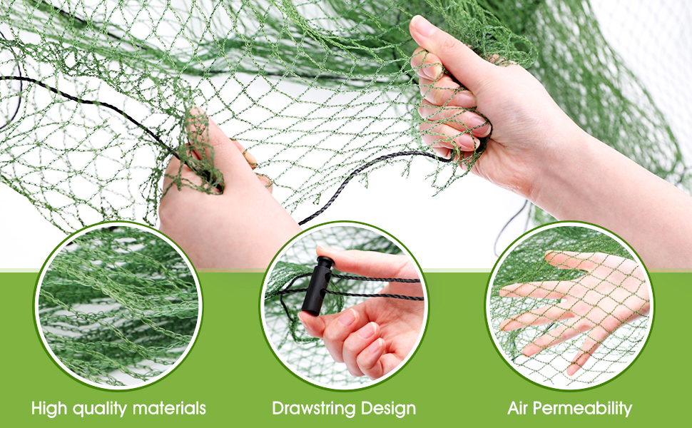 Amazon.com : codree 2 Pcs Deer Netting for Shrubs- 7.8 x 7.8 Ft Deer Plant Netting Cover ...