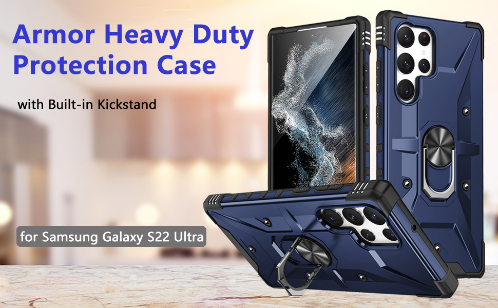 Amazon.com: TORRTOWAY Case for Samsung Galaxy S22 Ultra Case Military Grade Drop Case with ...