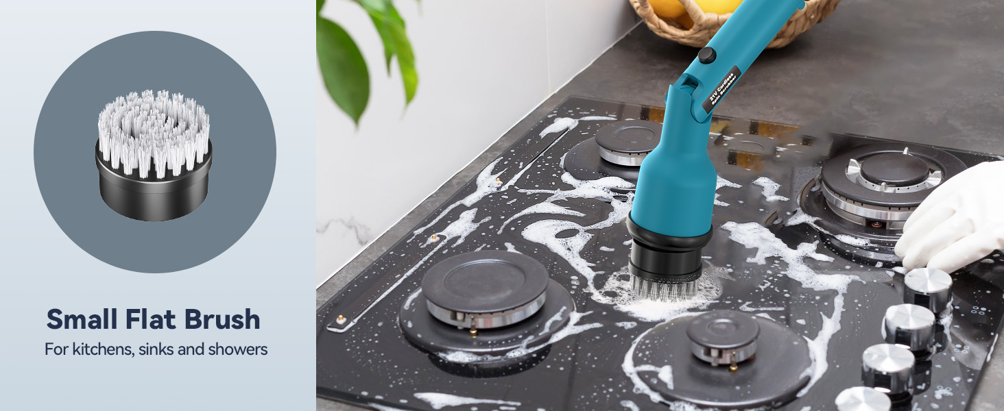 Amazon.com: Uaoaii 21V Electric Spin Scrubber, Max 1000RPM Powerful ...