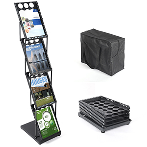 Amazon.com: ChoiCARE Literature Catalog Rack, Foldable Magazine Brochure Display Stand, Magazine ...