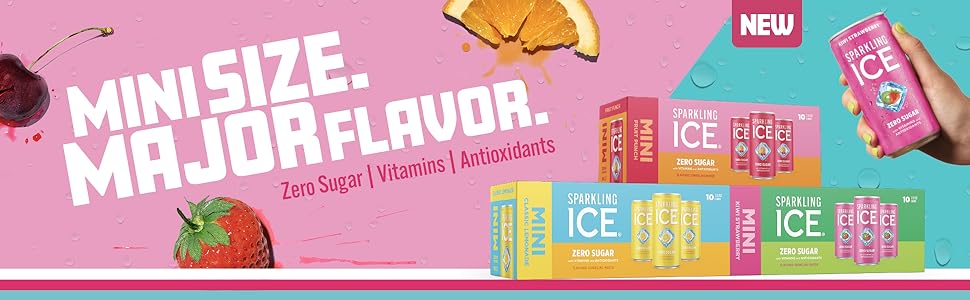 Amazon.com: Sparkling Ice Kiwi Strawberry Sparkling Water, with Antioxidants and Vitamins, Zero ...