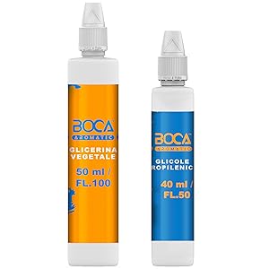 Boca Aromatic - Kit Base Neutra 100ml - 50VG/50PG -Glicerina Vegetale (99,98%) + Glicole ...