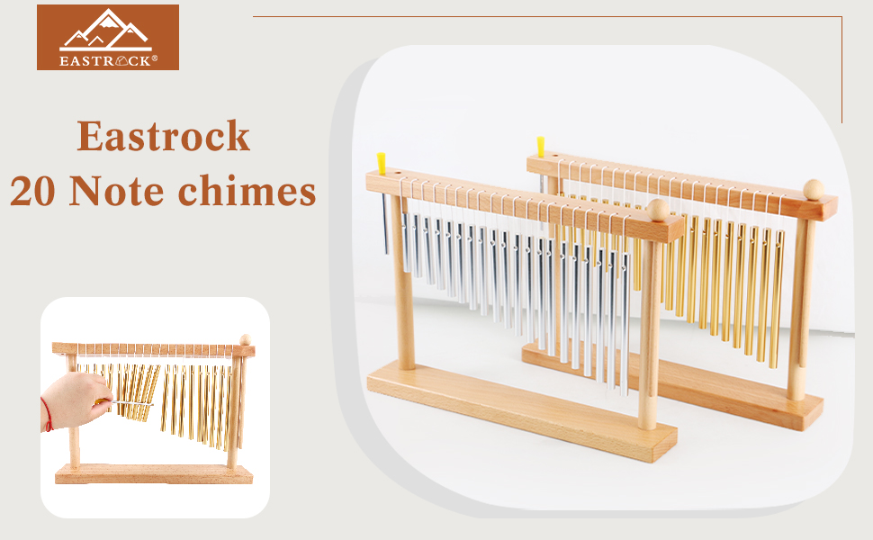 Amazon.com: EASTROCK 20 Note Chime Table Wind Chime Bar Percussion ...