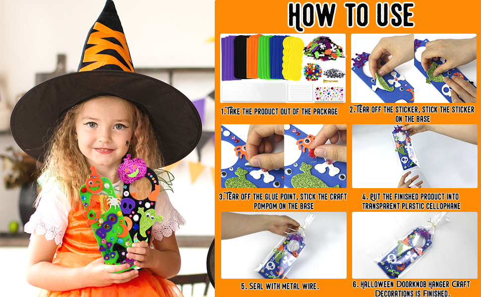 Amazon.com: 24 Set Halloween Craft Kits for Kids, DIY Halloween ...