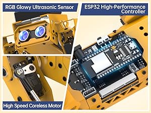 Amazon.com: Hiwonder MechDog Smart Robot Dog for Arduino,Scratch,and Python with ESP32 ...