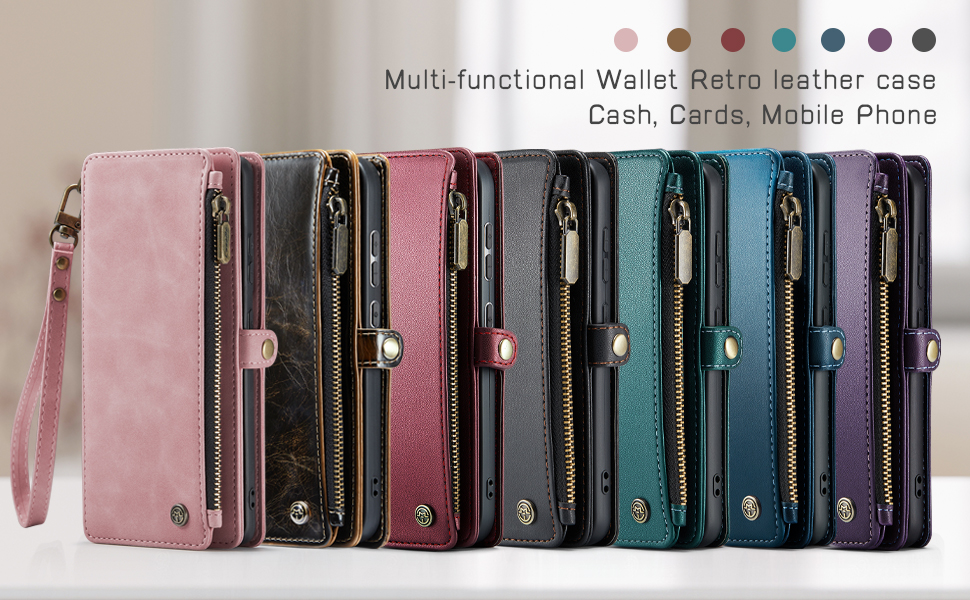 Amazon.com: Defencase for Samsung Galaxy S24 Ultra Case, RFID Blocking Galaxy S24 Ultra Wallet ...