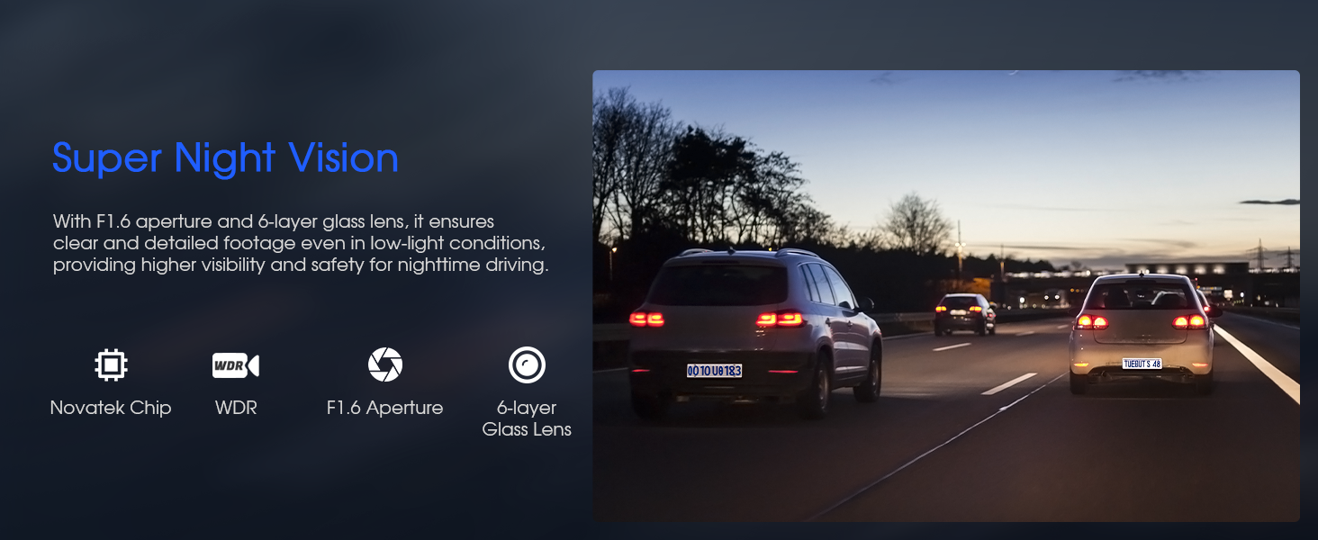 Amazon.com: Dash Cam WiFi 2K, Car Camera with APP, External GPS, 1.5 ...