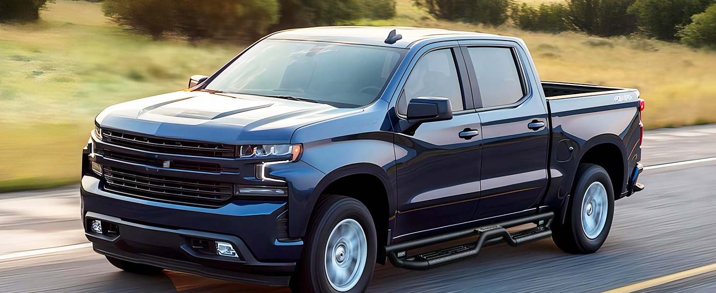 Amazon.com: Sanooer Running Boards for 2019-2024 Silverado/Sierra 1500 ...