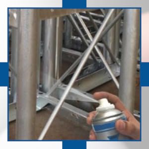 AEROL Zinc Rich Cold Galvanizing Spray (Bright Silver Coating), Grade 3060 (350g/493 ml ...