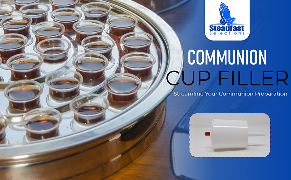 Amazon.com: Steadfast Selections Communion Cup Filler/Dispenser, 16 oz, Stainless Steel, Clear ...