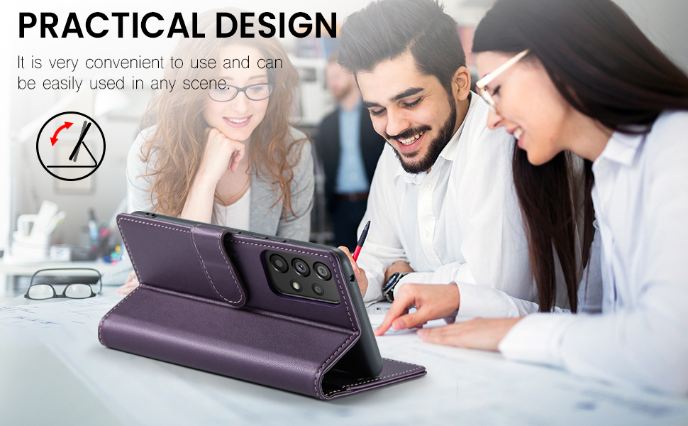 Amazon.com: FLIPALM for Samsung Galaxy A53 5G Wallet Case with RFID Blocking Credit Card Holder ...