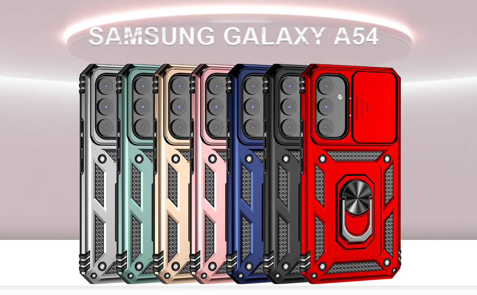 Amazon.com: SunStory Phone Case for Samsung Galaxy A54 5G Case with HD Screen Protector & Slide ...