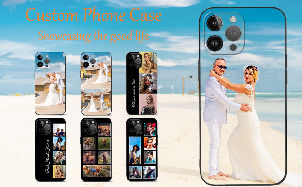 Amazon.com: Custom Pictures Phone Case Compatible iPhone 16 15/11/12/13/14 Pro Max Mini ...