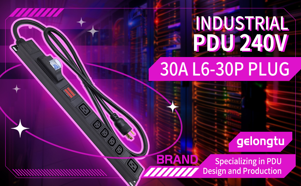 Amazon.com: Data Center 240V 50Amp Server Cabinet L6-50P 8 Outlets IEC C13 PDU Meter PDU ...