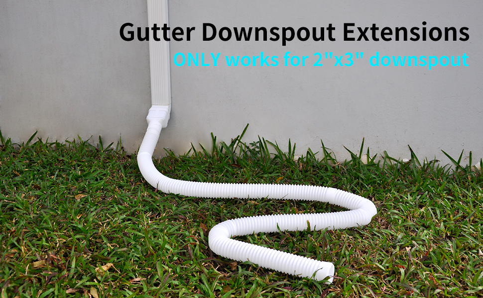 Amazon.com: Prestantious 8.5ft Long Gutter Downspout Extensions, 2” ID ...