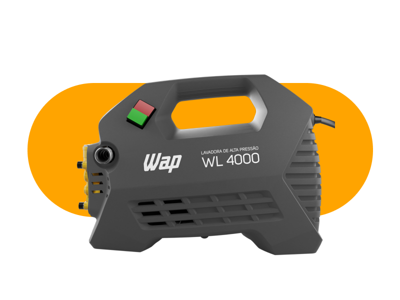 WAP Lavadora de Alta Pressão Profissional WL 4000, 420L/h, com Agulha Desobstruidora e Motor de ...