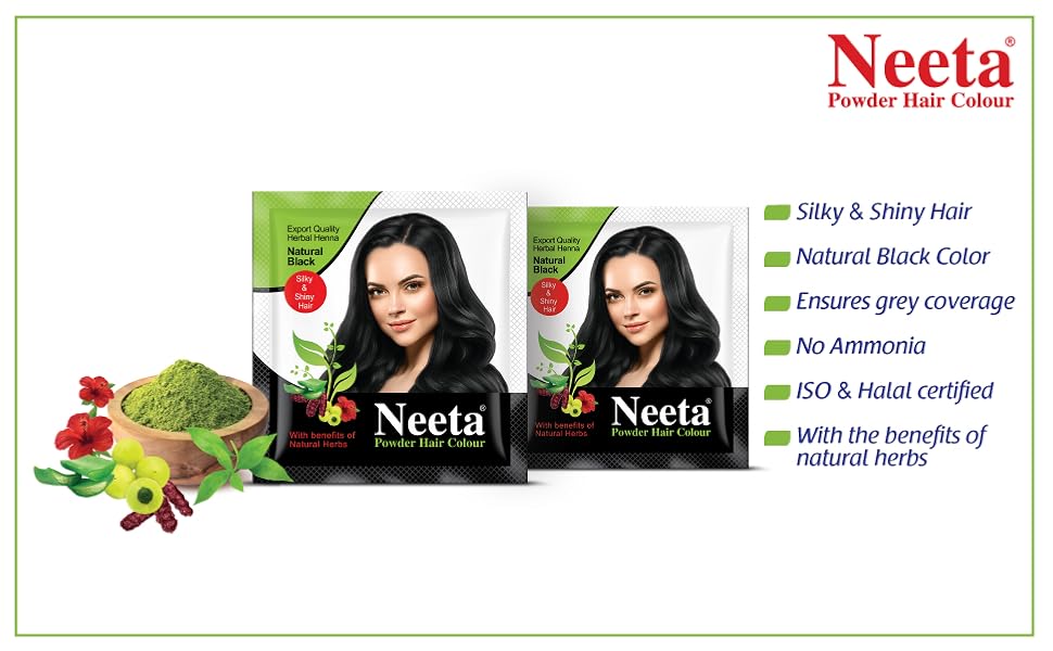 Buy Neeta Natural Henna Based Hair Color Silky & Shiny Soft Hair with benefit of Natural Herbs ...
