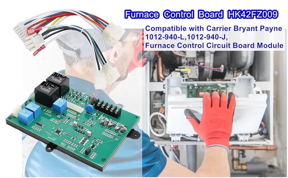 Amazon.com: Furnace Control Board HK42FZ009,Compatible with Carrier Bryant Payne 1012-940-L,1012 ...