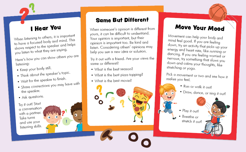 Social-Emotional Learning (SEL) Card Deck: 55 Practices for Confident ...
