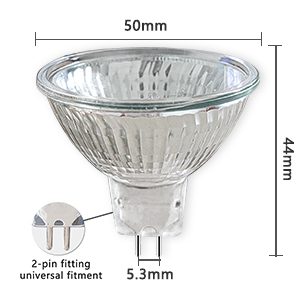 8 Pack MR16 Halogen Spotlight Bulbs, 12V 35W GU5.3 Spotlight Bulb Dimmable, Warm White 2700K ...