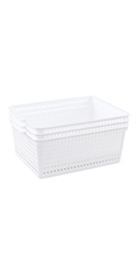 Amazon.com: Fiazony 6-Pack Plastic Storage Trays Basket, Organization ...