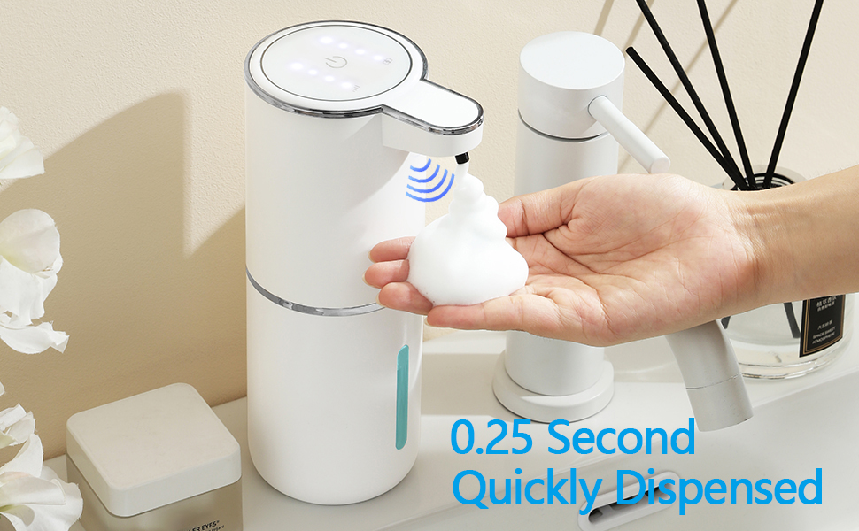 Amazon.com: Automatic Foaming Soap Dispenser - 4 Gear Foam Adjustable, Wall Mounted Sticker ...