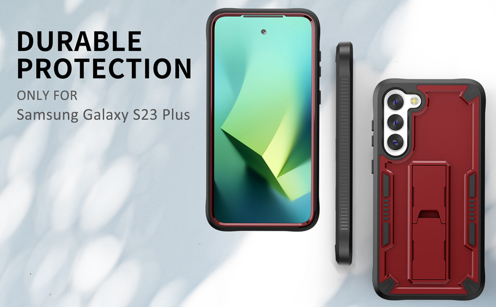 Amazon.com: Phaedra for Samsung Galaxy S23 Plus Case, Double-Layer Protective Case Built-in ...