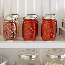 Amazon.com: Ball Honeybee Keepsake Mason Jars with Lids and Bands, Regular Mouth, 16 Oz Pint ...