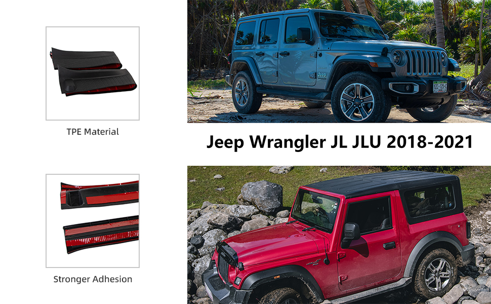 Amazon.com: ETL INDUSTRIES Door Sill Guards Kit for Jeep Wrangler JL JLU Gladiator JT 4 Door ...
