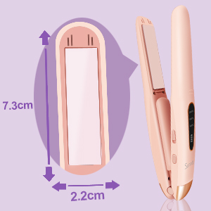 SUNMAY Voga 2 in 1 Cordless Hair Straighteners and Curler, Travel Wireless Portable USB ...