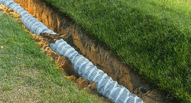 Natotela Soft Infiltration French Drain Pipe-4in by 10ft Non Woven ...