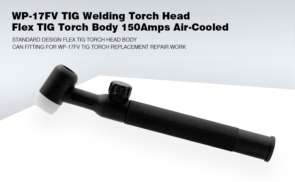 WeldingStop WP-17FV TIG Welding Torch Flex Head Body with Gas Valve Air Cooled TIG Torch 150 ...