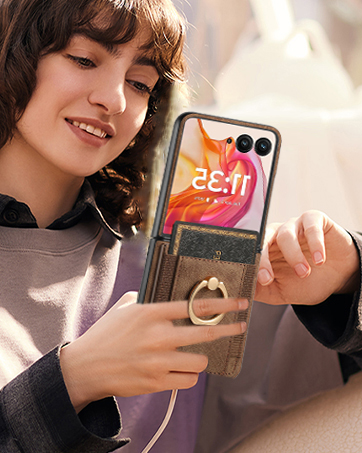 Amazon.com: Ninki Flip Case for Moto Razr Plus 2024 - Slim Hard Case with Hinge Protector ...