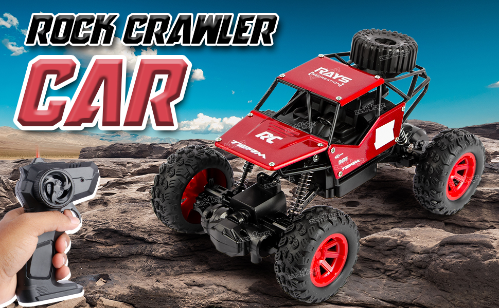 Zest 4 Toyz Remote Control Rock Crawler 2 WD High Speed Rechargeable Off-Road Monster Truck ...