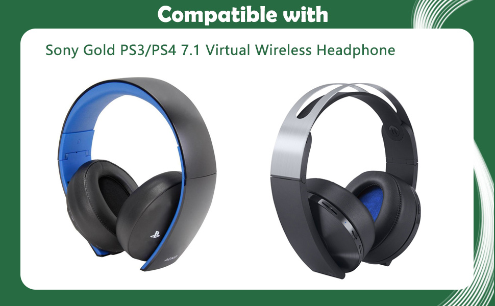 Amazon.com: CECHYA-0083 Replacement Ear Pads Ear Pads Compatible with Sony Gold PS3/PS4 7.1 ...