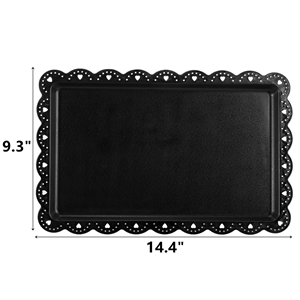 Amazon.com: Peohud 12 Pack Plastic Serving Trays for Party, Disposable ...