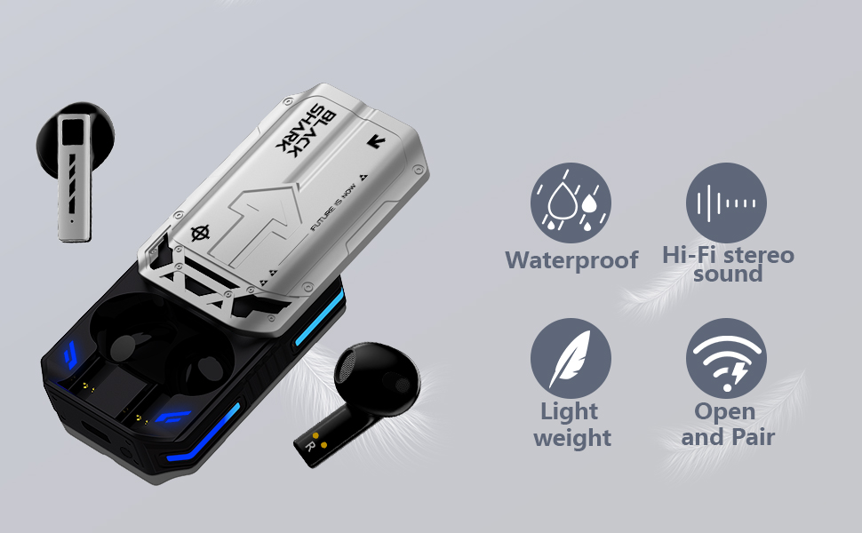 Black Shark T11 True Wireless Bluetooth Earbuds with Active Noise Cancellation, Bluetooth 5.3 ...