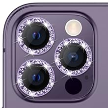 Amazon.com: Tensea for iPhone 14 Pro/iPhone 14 Pro Max Camera Lens Protector, 9H Tempered Glass ...