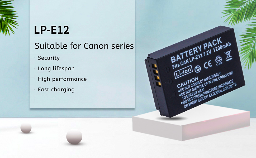 Amazon.com: 2-Pack LP-E12 Batteries with USB Dual Battery Charger for Canon EOS-M, EOS M2, EOS ...