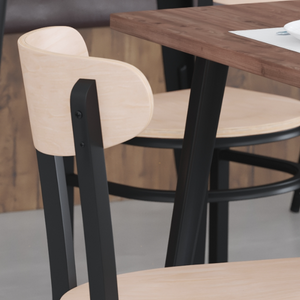 Amazon.com - Flash Furniture Wright Commercial Dining Chair 517 LB ...