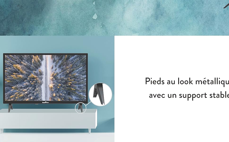 Smart Tech 43FN10T2 Full HD 1920 (H) × 1080 (V) LED TV 43 Pouces (109cm) Triple Tuner Dolby ...