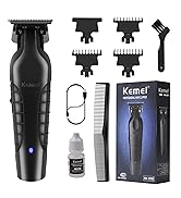 Amazon.com: KEMEI 2299 Professional Hair/Beard Trimmer for Men Zero Gapped Hair Clippers for ...