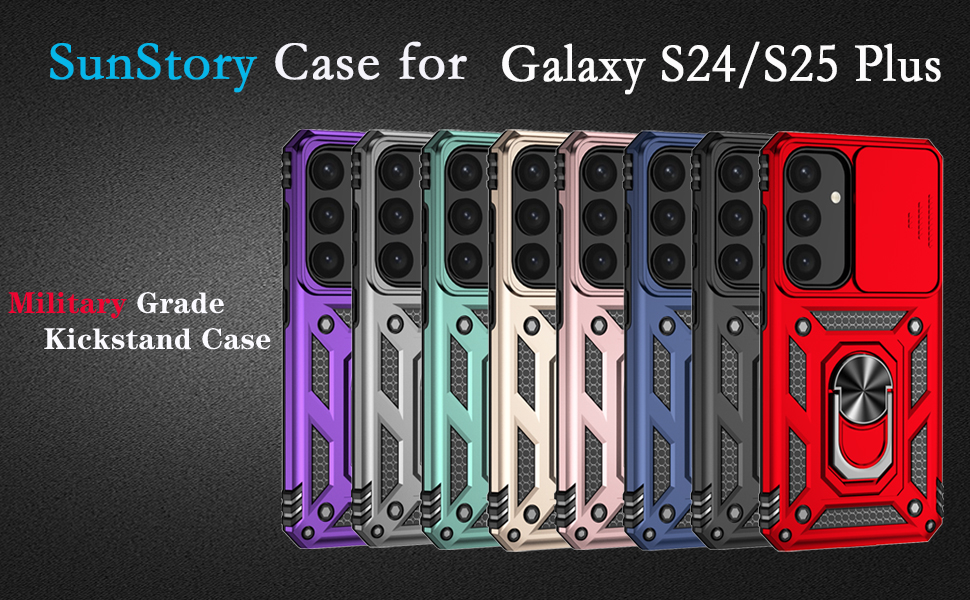 Amazon.com: SunStory Case for Samsung Galaxy S24 Plus / S25 Plus Case with HD Screen Protector ...