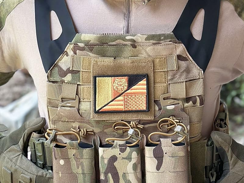 Amazon.com: 2Pack Molle Patch Panel Hook&Loop Adapter Panel for DIY Patch Badges Tactical Molle ...